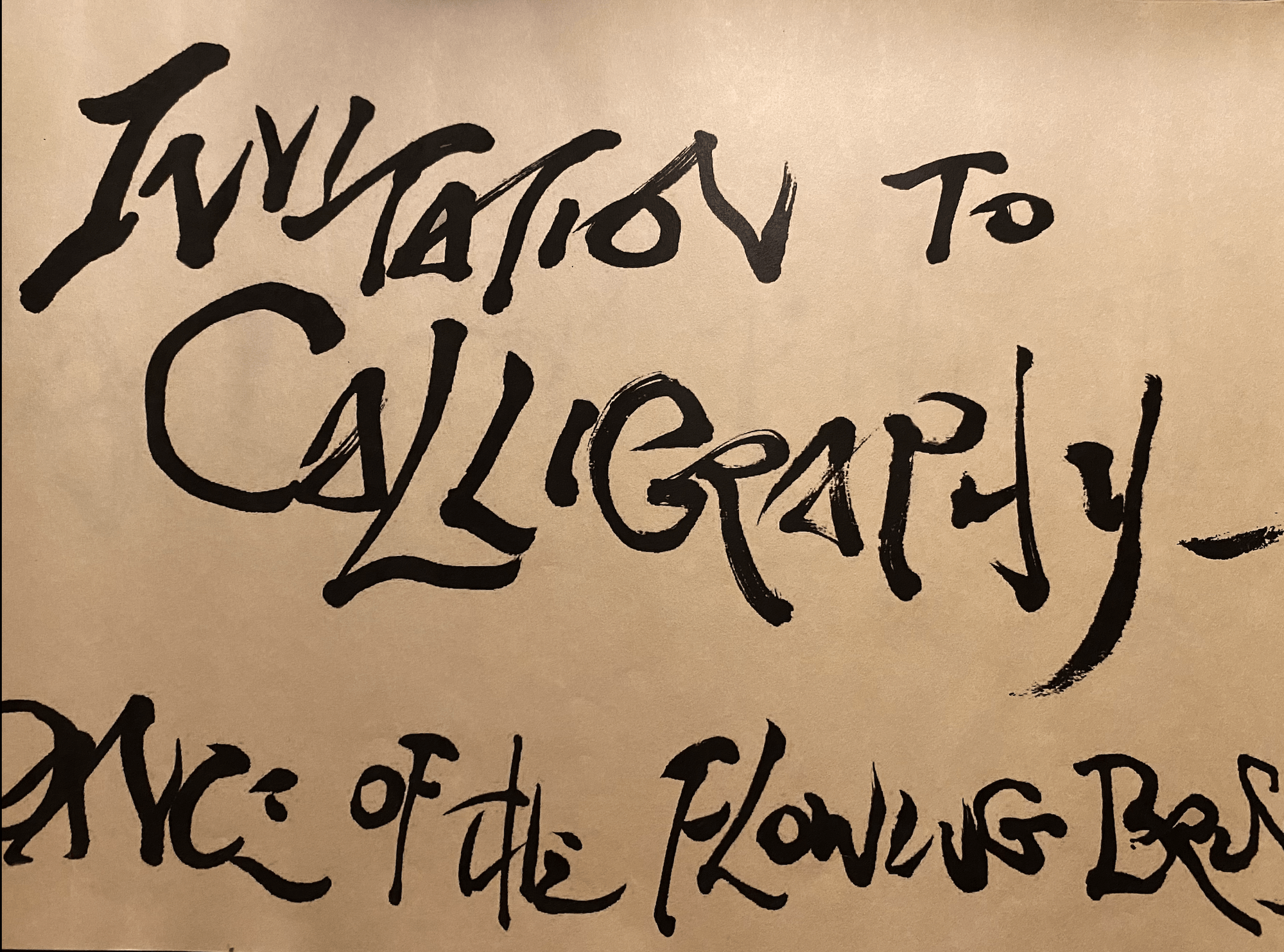 Calligraphy Workshop